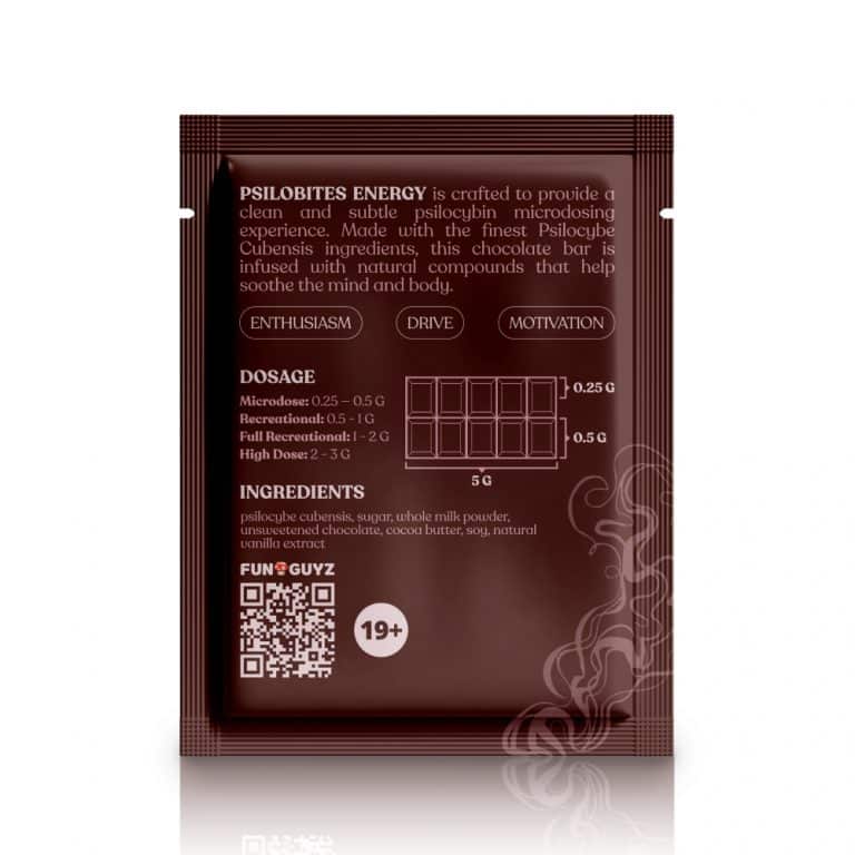 Buy Psilobites Energy Psilocybin Chocolate Bar Online - FunGuyz Buy Psilobites Energy Psilocybin Chocolate Bar Online - FunGuyz